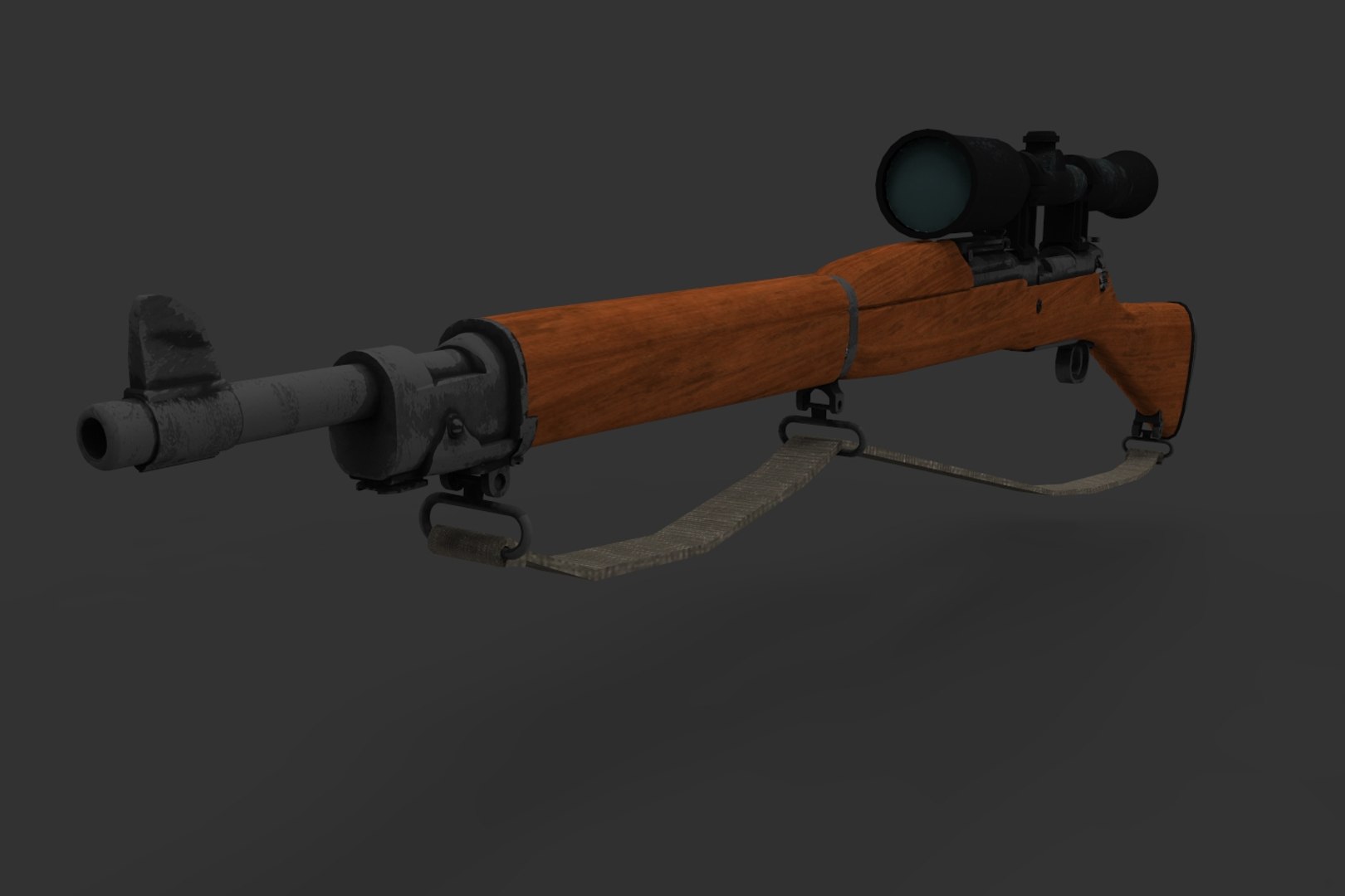 3d Model Springfield 1903 Rifle Gun