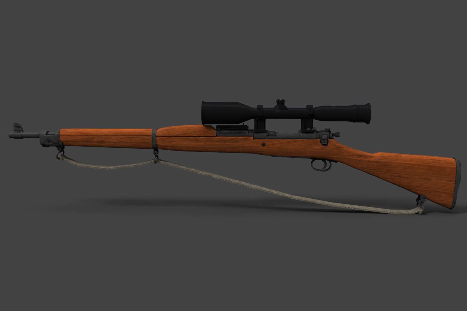 3d Model Springfield 1903 Rifle Gun