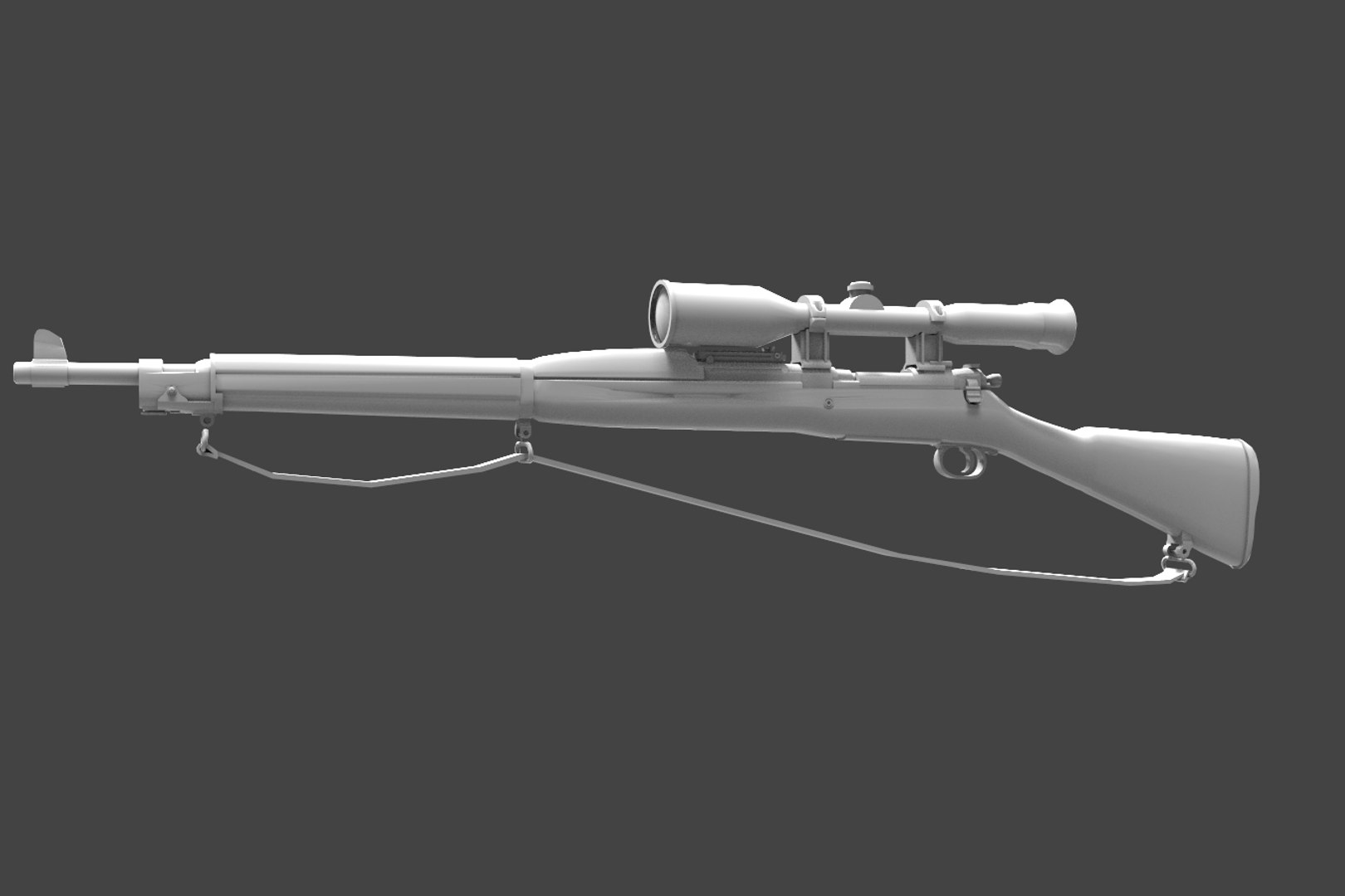 3d Model Springfield 1903 Rifle Gun