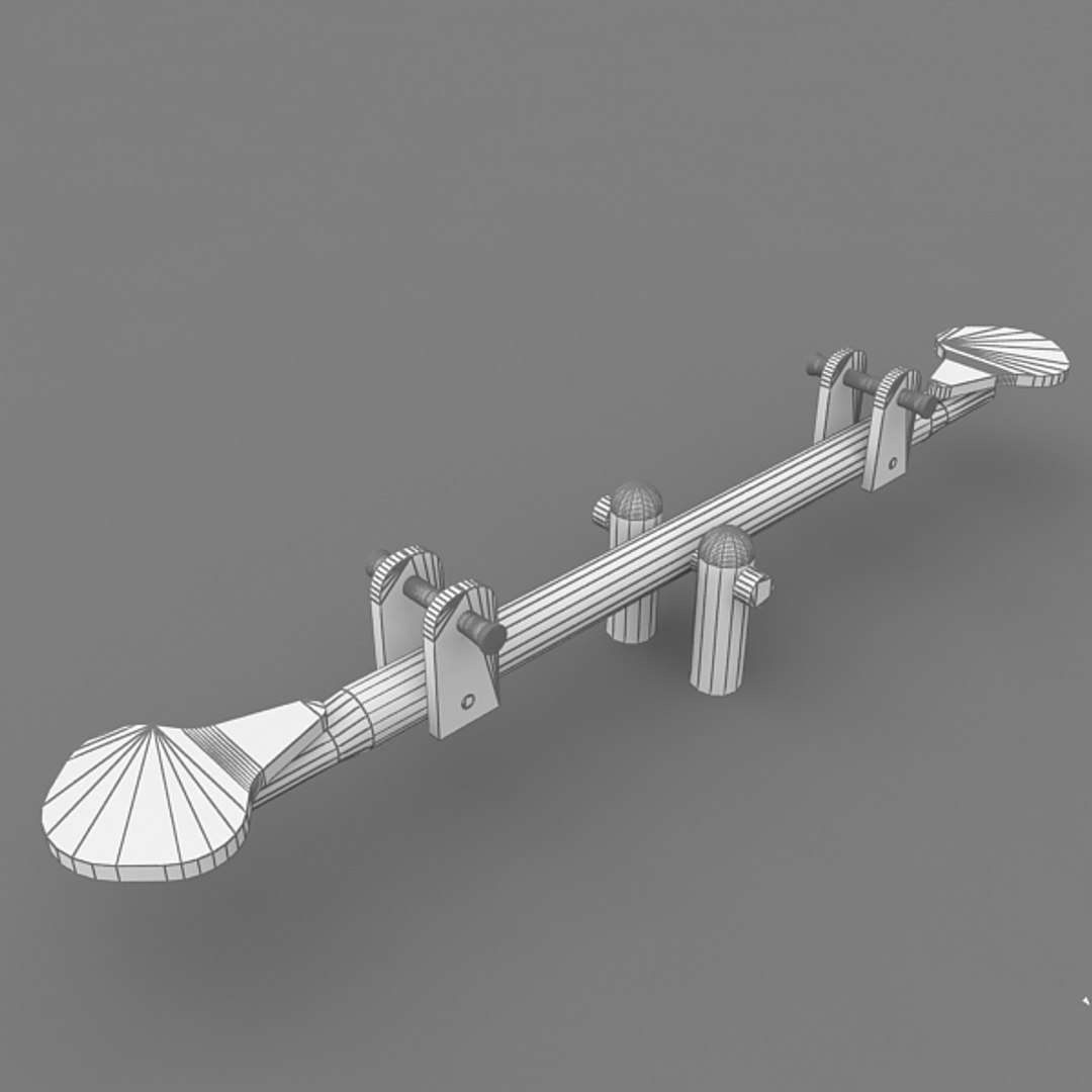 Wooden Swing 3d Model