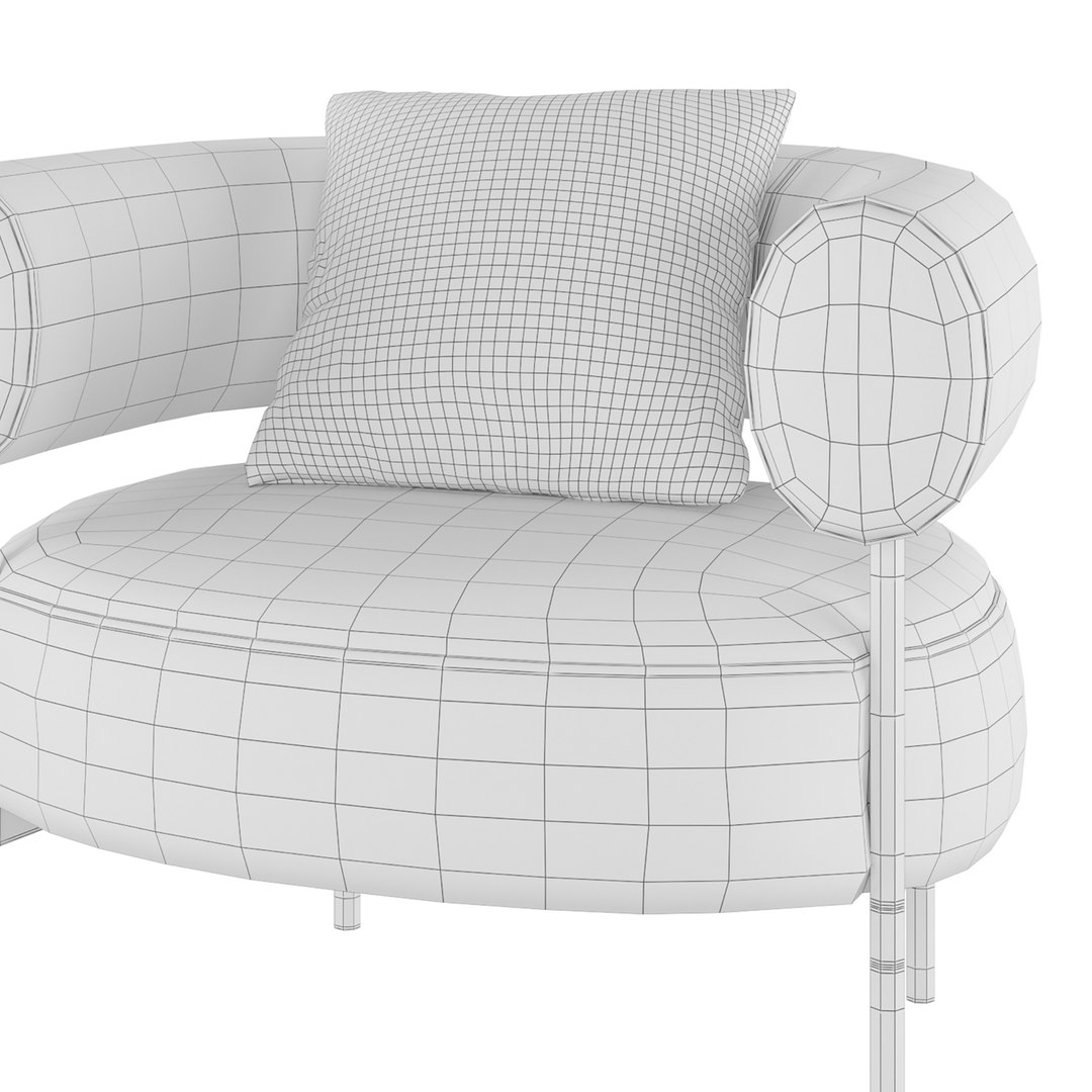 Armchair Aleia 3D Model - TurboSquid 2071260
