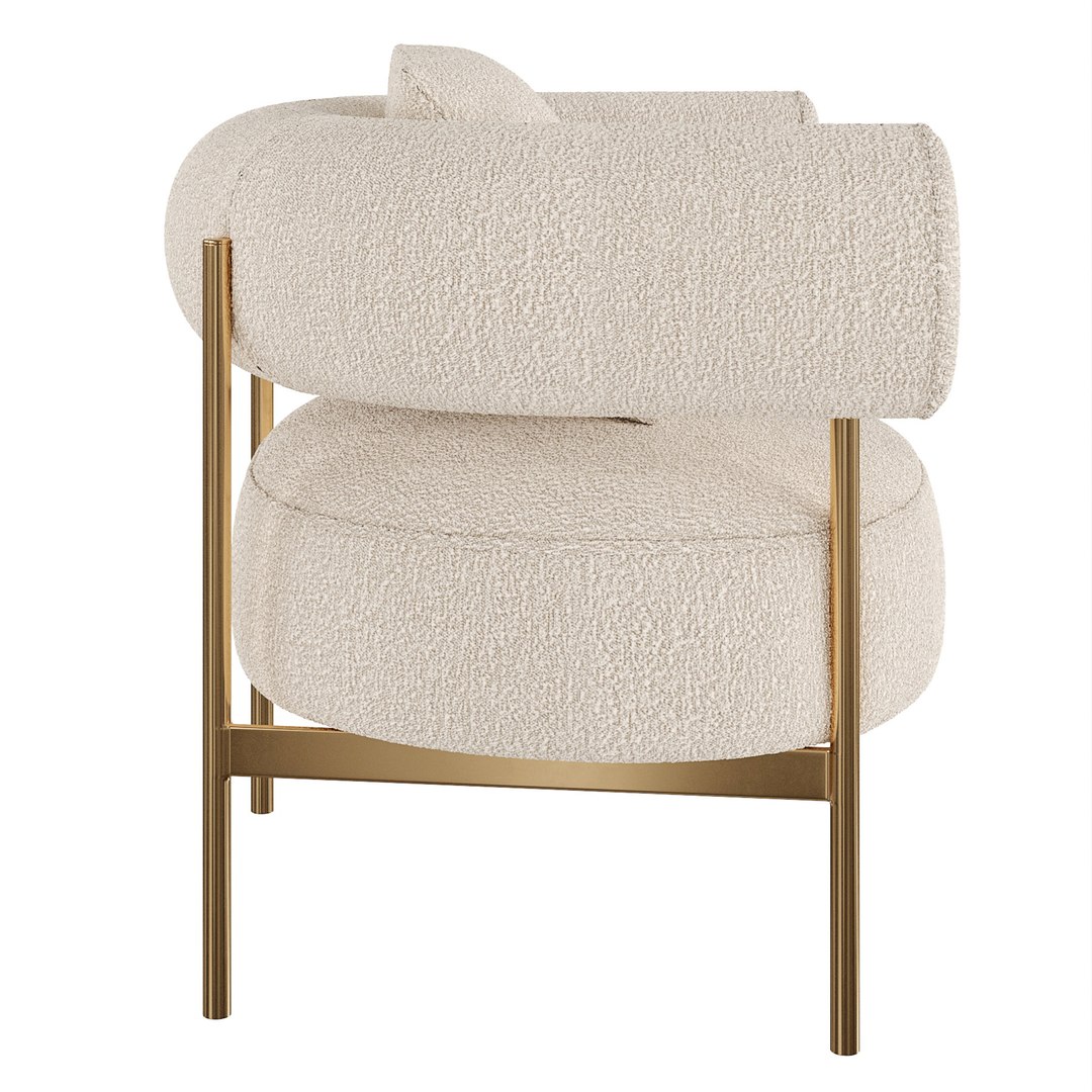 Armchair Aleia 3D Model - TurboSquid 2071260