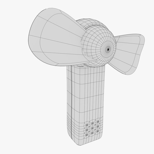 3d model electric hand fan