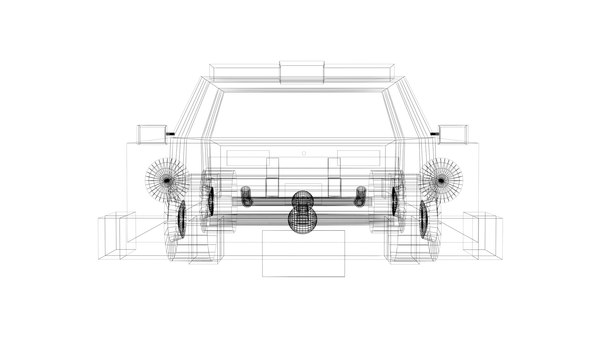 Cartoon car vol 3D - TurboSquid 1678702