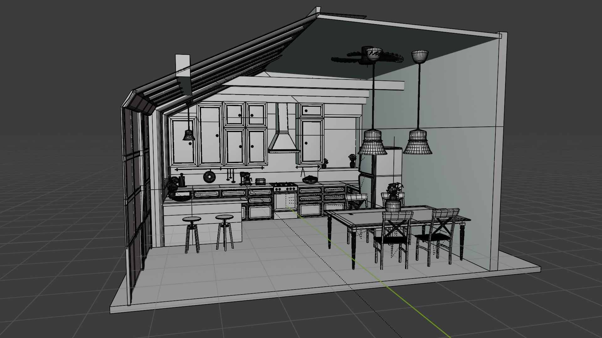 Modern Kitchen 3D Model 3D Model - TurboSquid 2414930