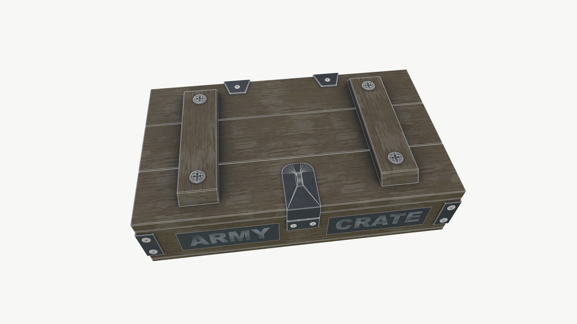 3D Army Crate - TurboSquid 2335556