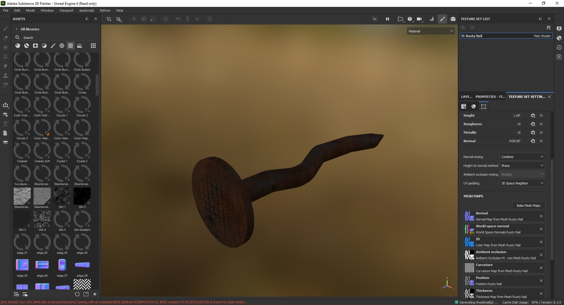 Rusty Nail 3D Model - TurboSquid 2101497