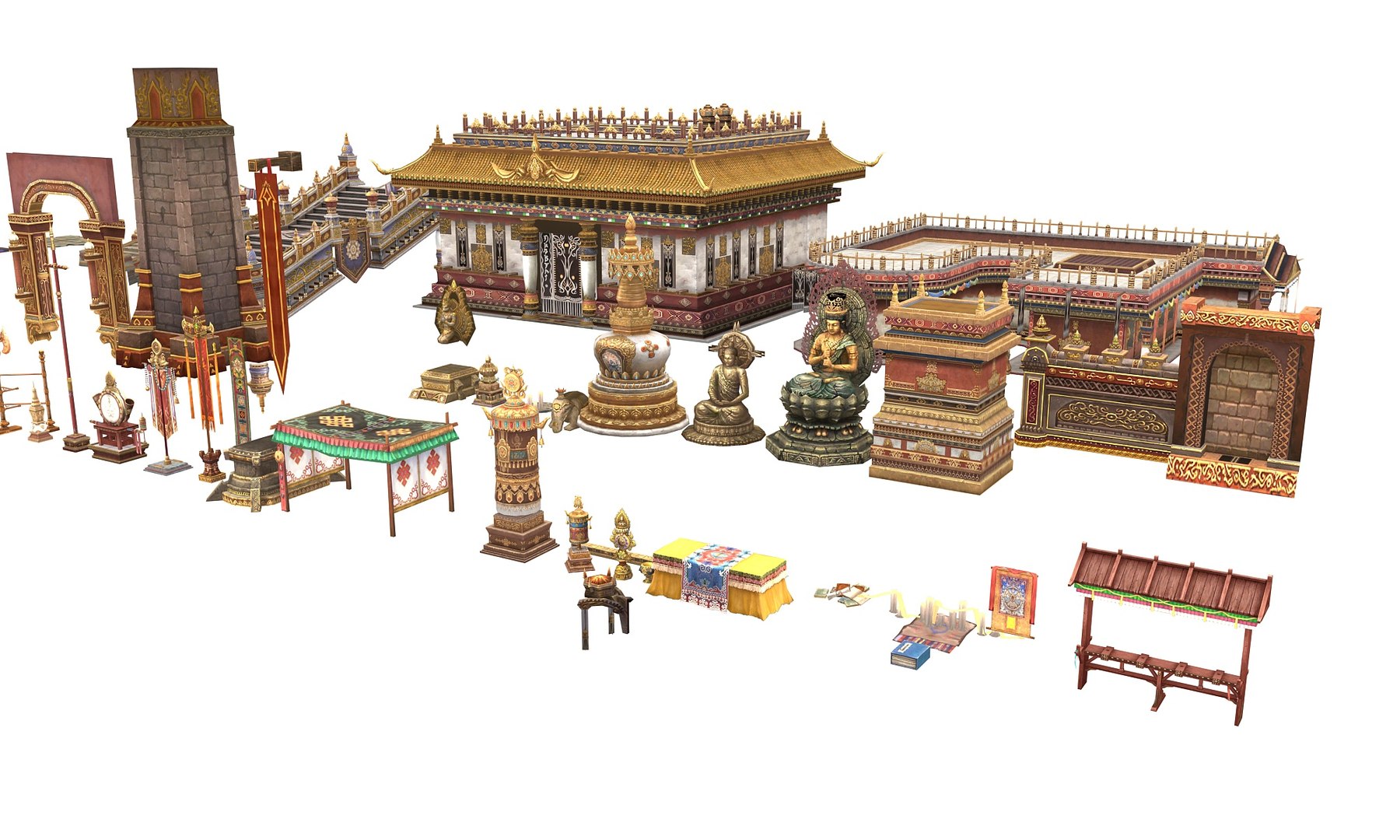 3D The Tibetan Art And Architecture Model - TurboSquid 1847508