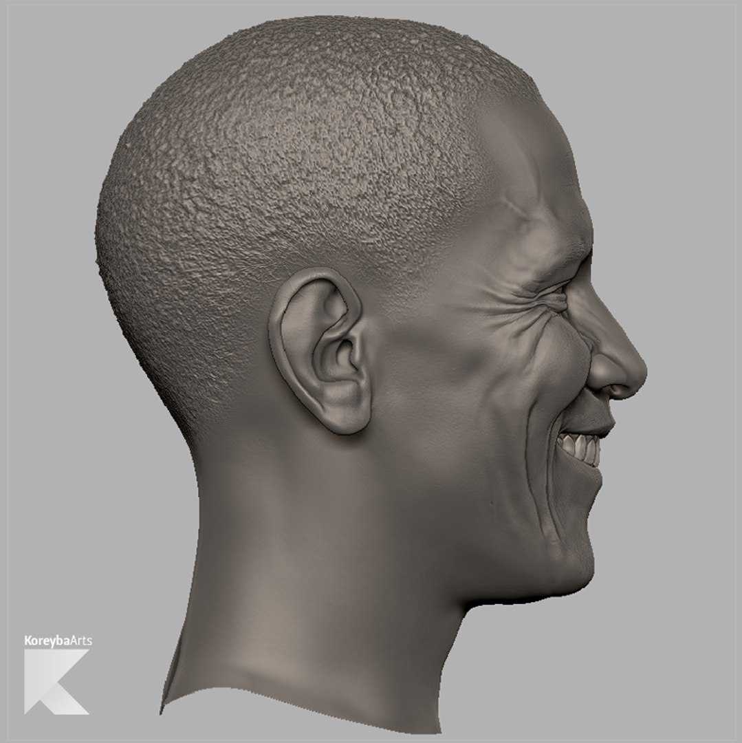 maya morphing smiling face portraits