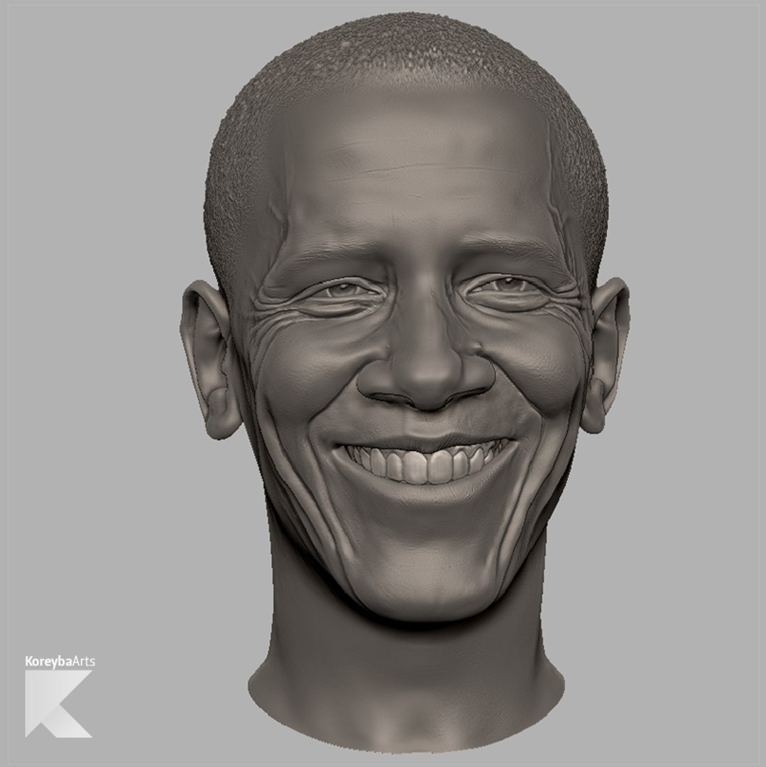 maya morphing smiling face portraits
