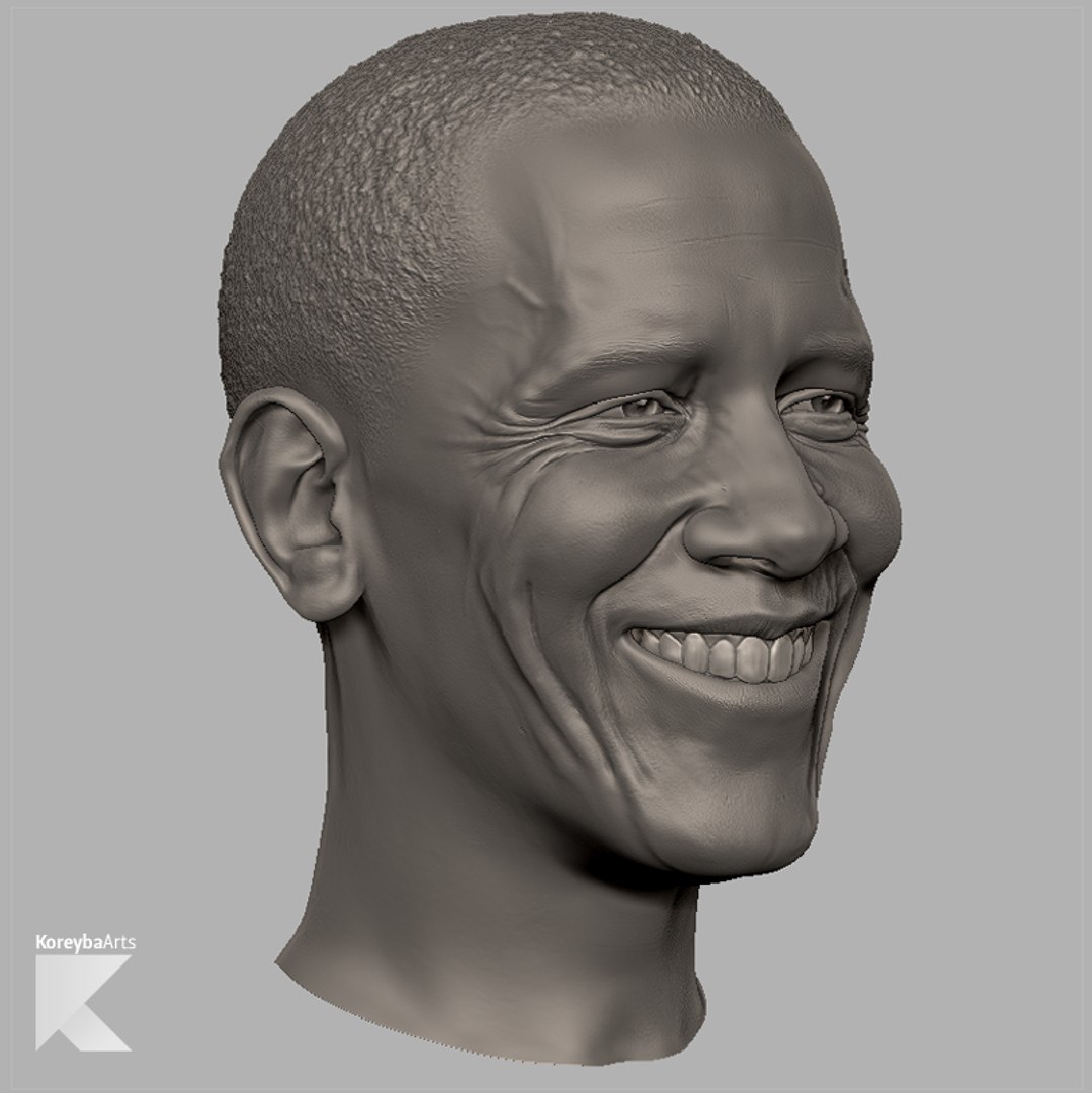maya morphing smiling face portraits