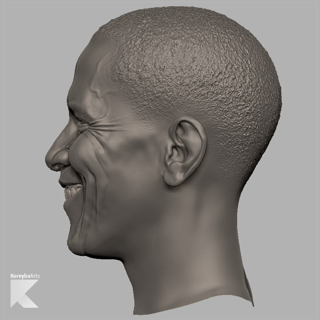 maya morphing smiling face portraits