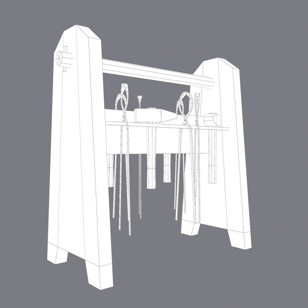 Medieval Blacksmith Tool Rack 3D model - TurboSquid 1729299