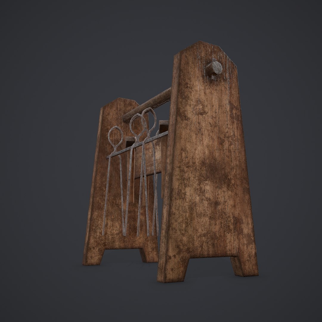 Medieval Blacksmith Tool Rack 3D model - TurboSquid 1729299