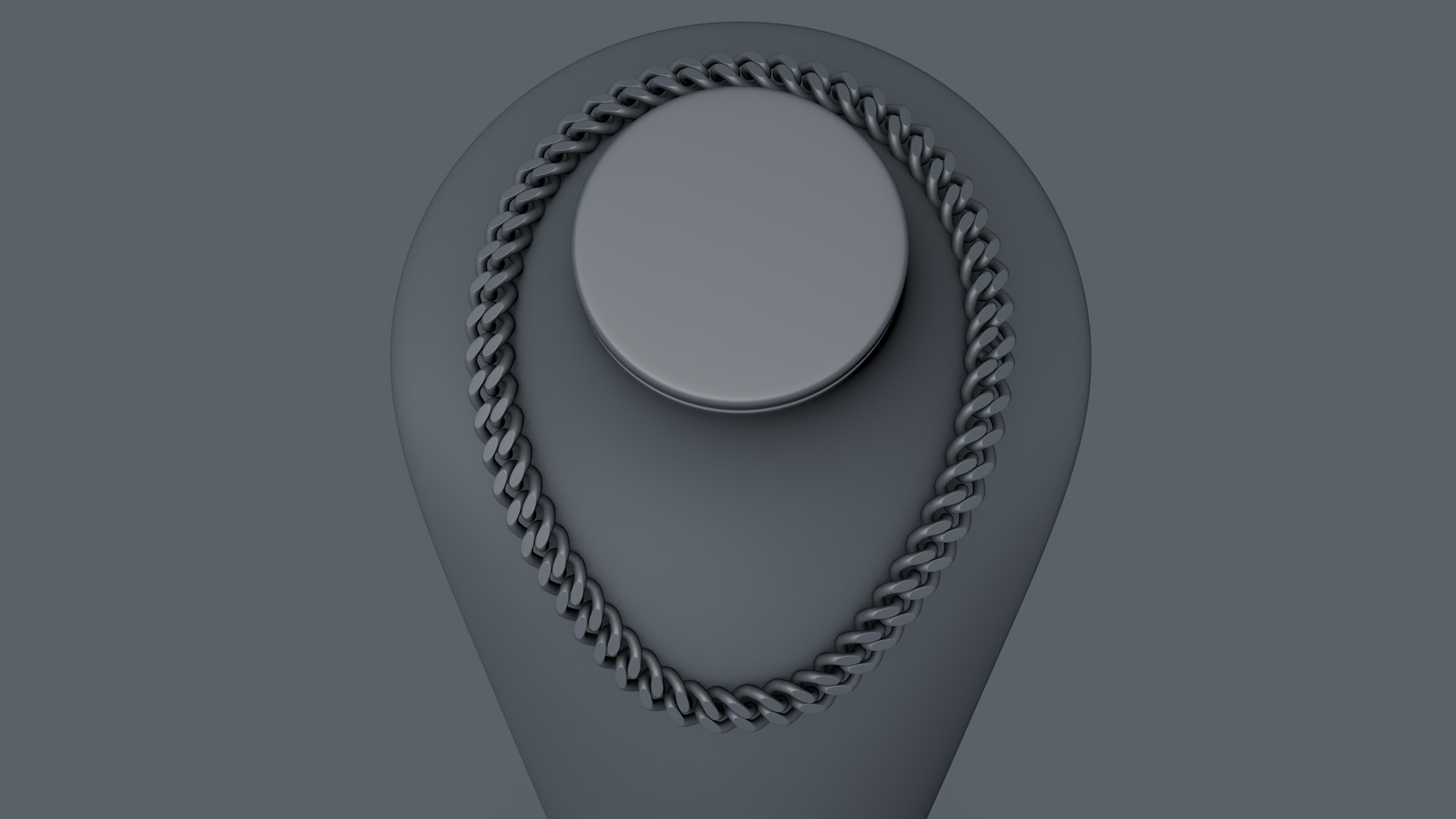 3D Chain Necklace And Display Stand Model - TurboSquid 2159509