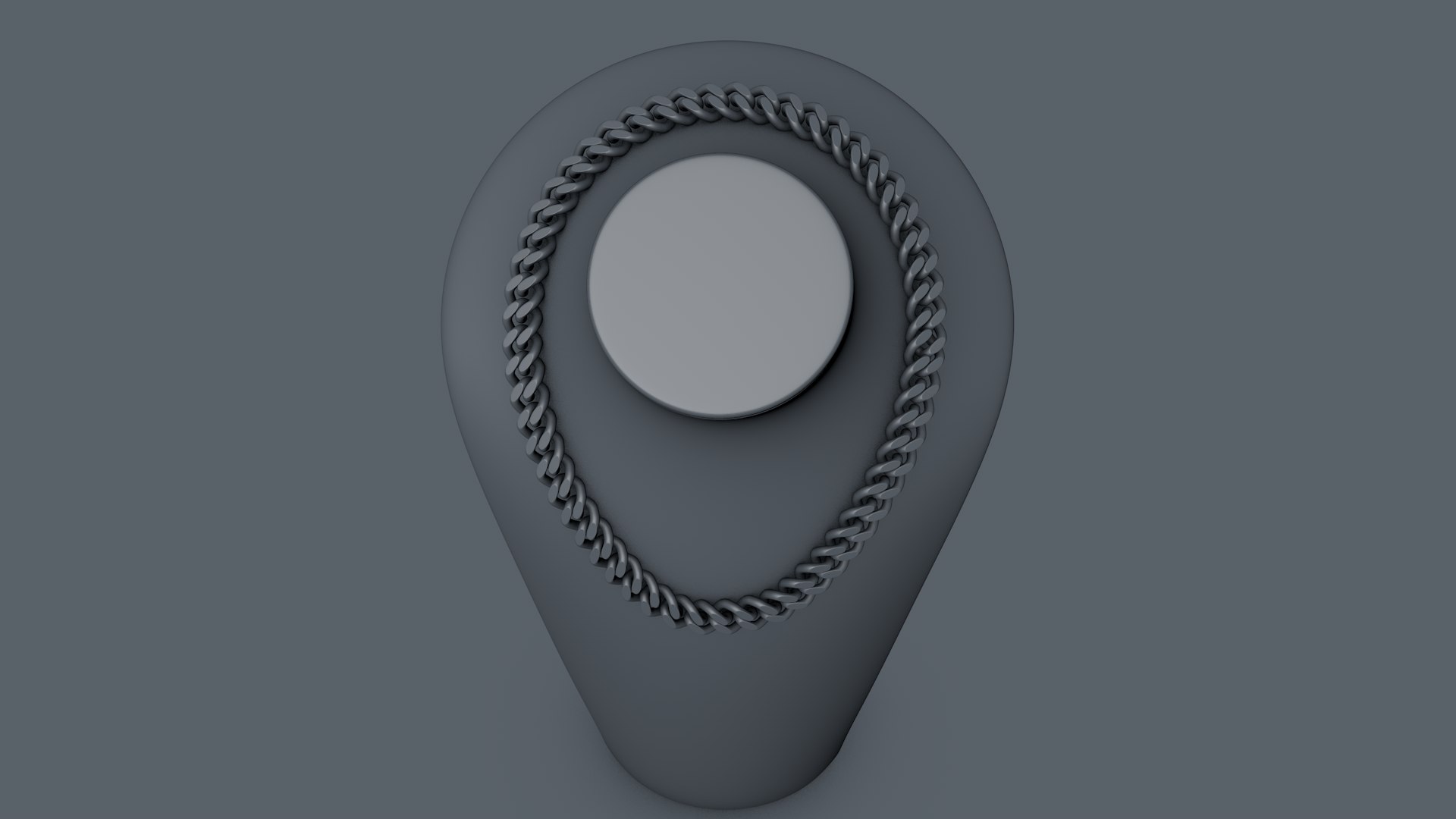 3D Chain Necklace And Display Stand Model - TurboSquid 2159509