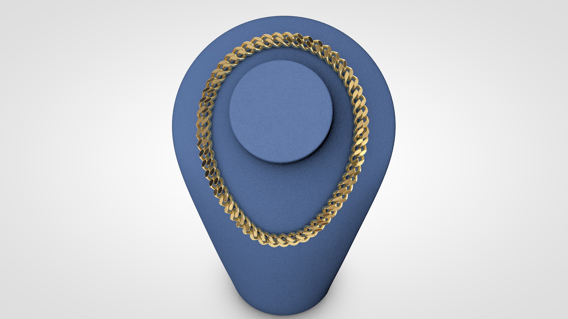 3D Chain Necklace And Display Stand Model - TurboSquid 2159509