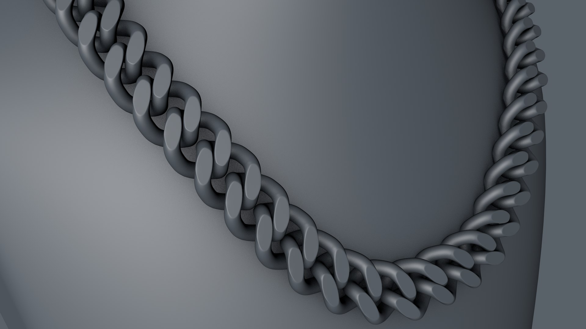 3D Chain Necklace And Display Stand Model - TurboSquid 2159509