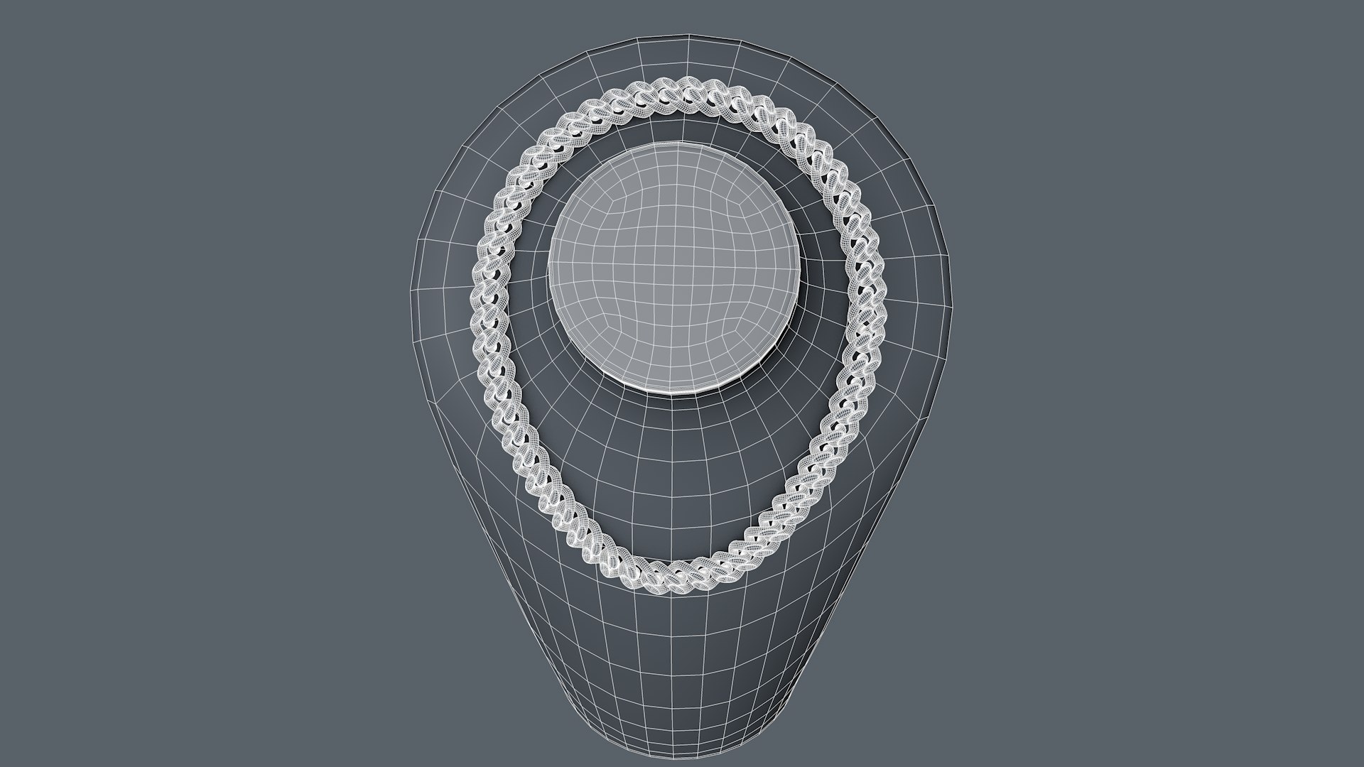 3D Chain Necklace And Display Stand Model - TurboSquid 2159509