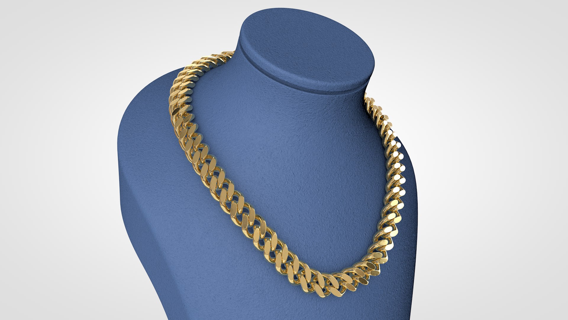 3D Chain Necklace And Display Stand Model - TurboSquid 2159509