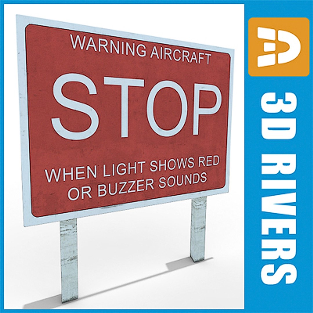 Free Runway Warning 3d Model