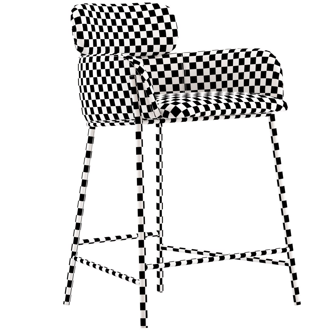 3D Model CB2 Azalea Counter Stool - TurboSquid 2163822