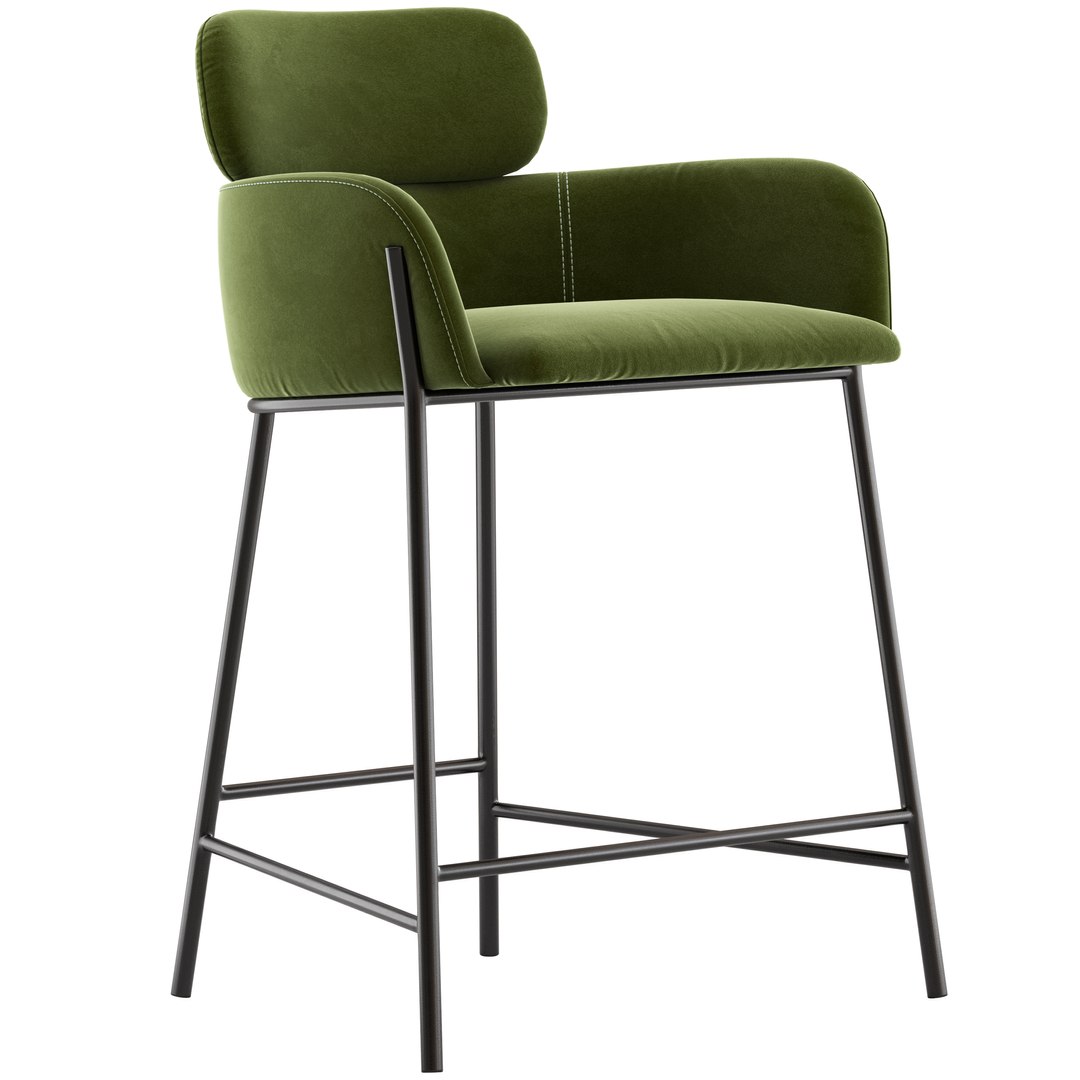 3D Model CB2 Azalea Counter Stool - TurboSquid 2163822