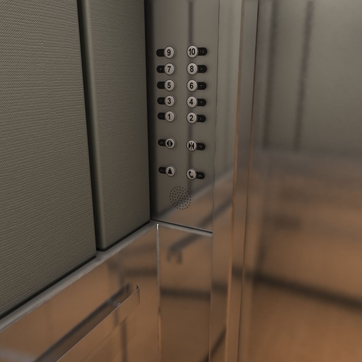 passenger elevator 3d model