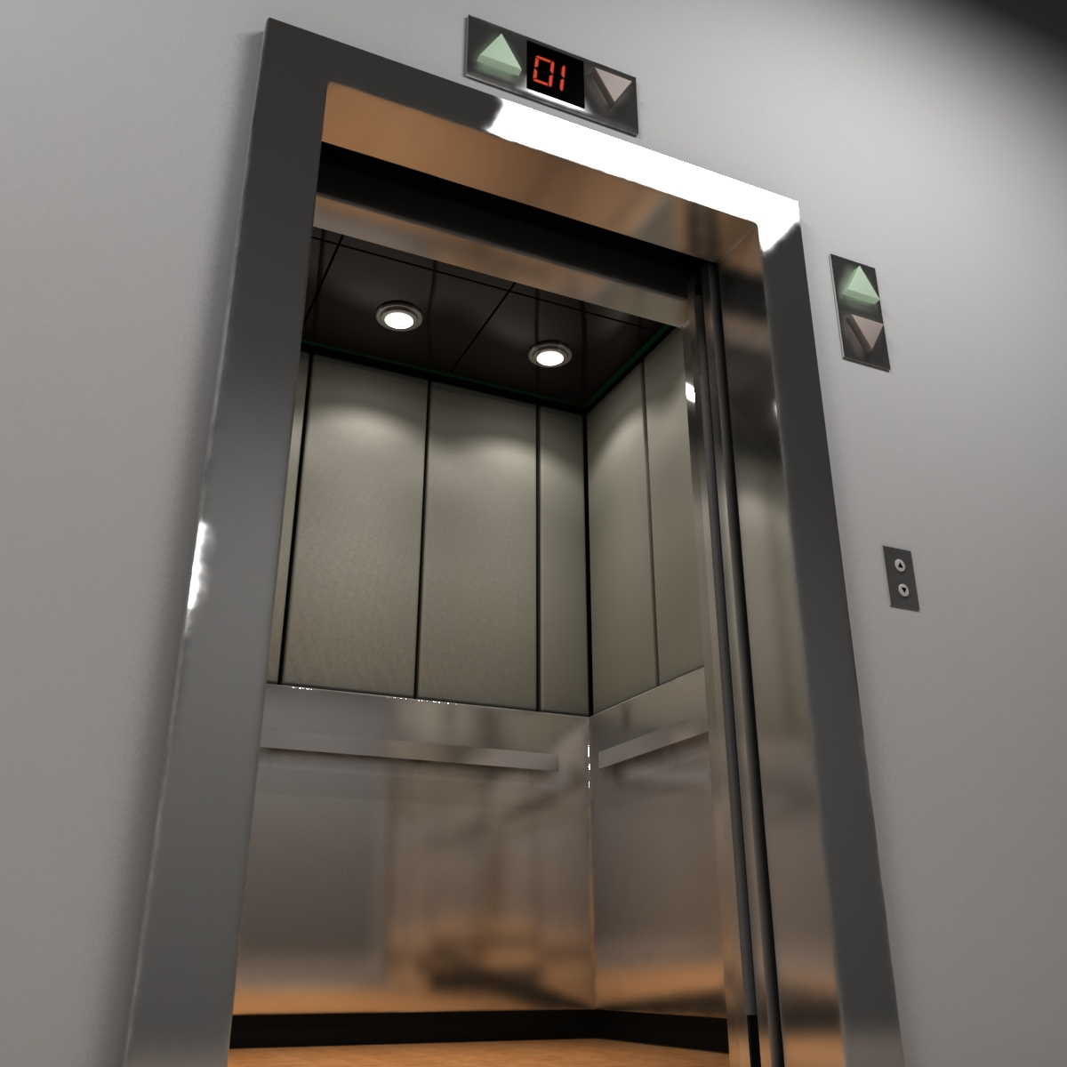 passenger elevator 3d model