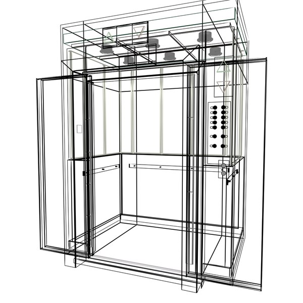 passenger elevator 3d model