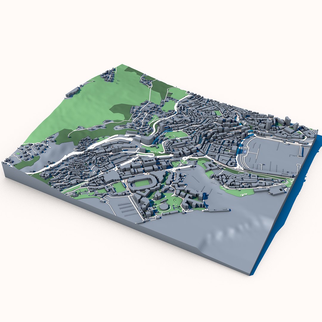 modelo 3d Jardín Exótico de Mónaco Modelo 3D Jardin Exotique de Monaco ...