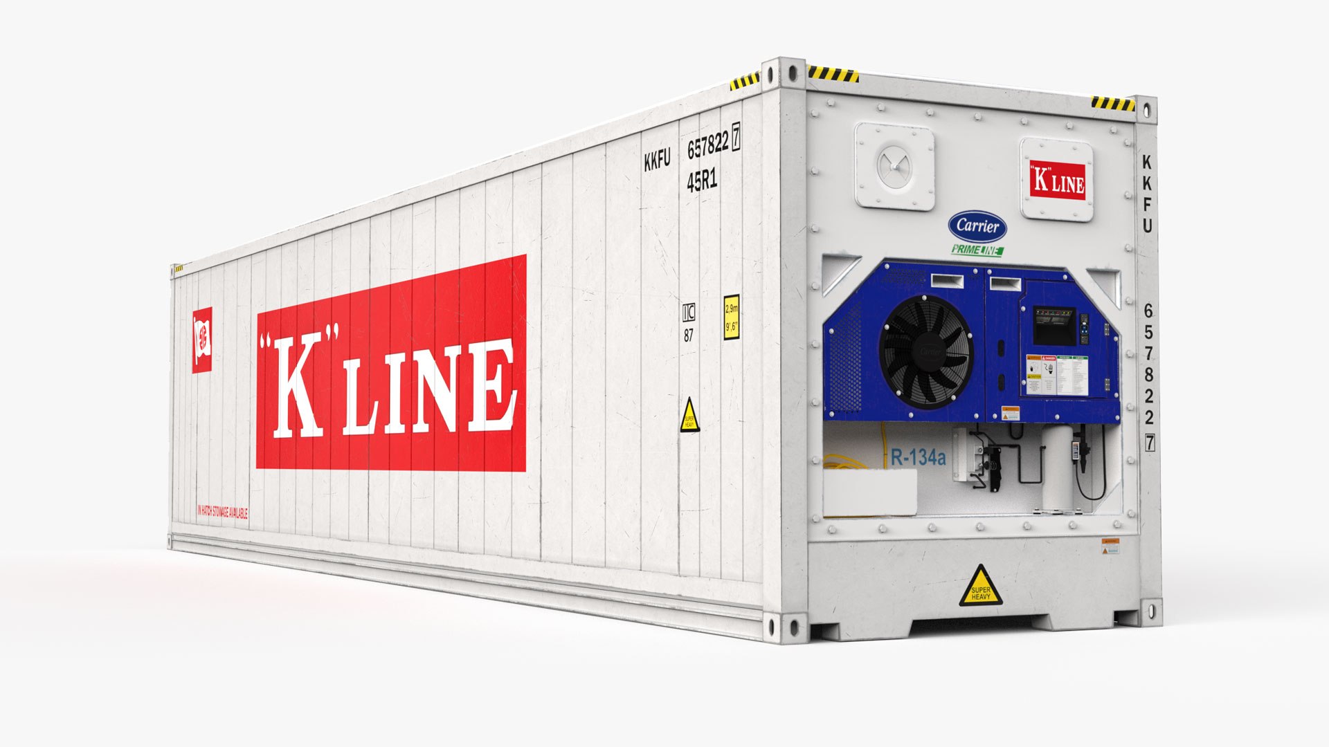 40feet K-LINE Container Reefer CARRIER Model - TurboSquid 2144816