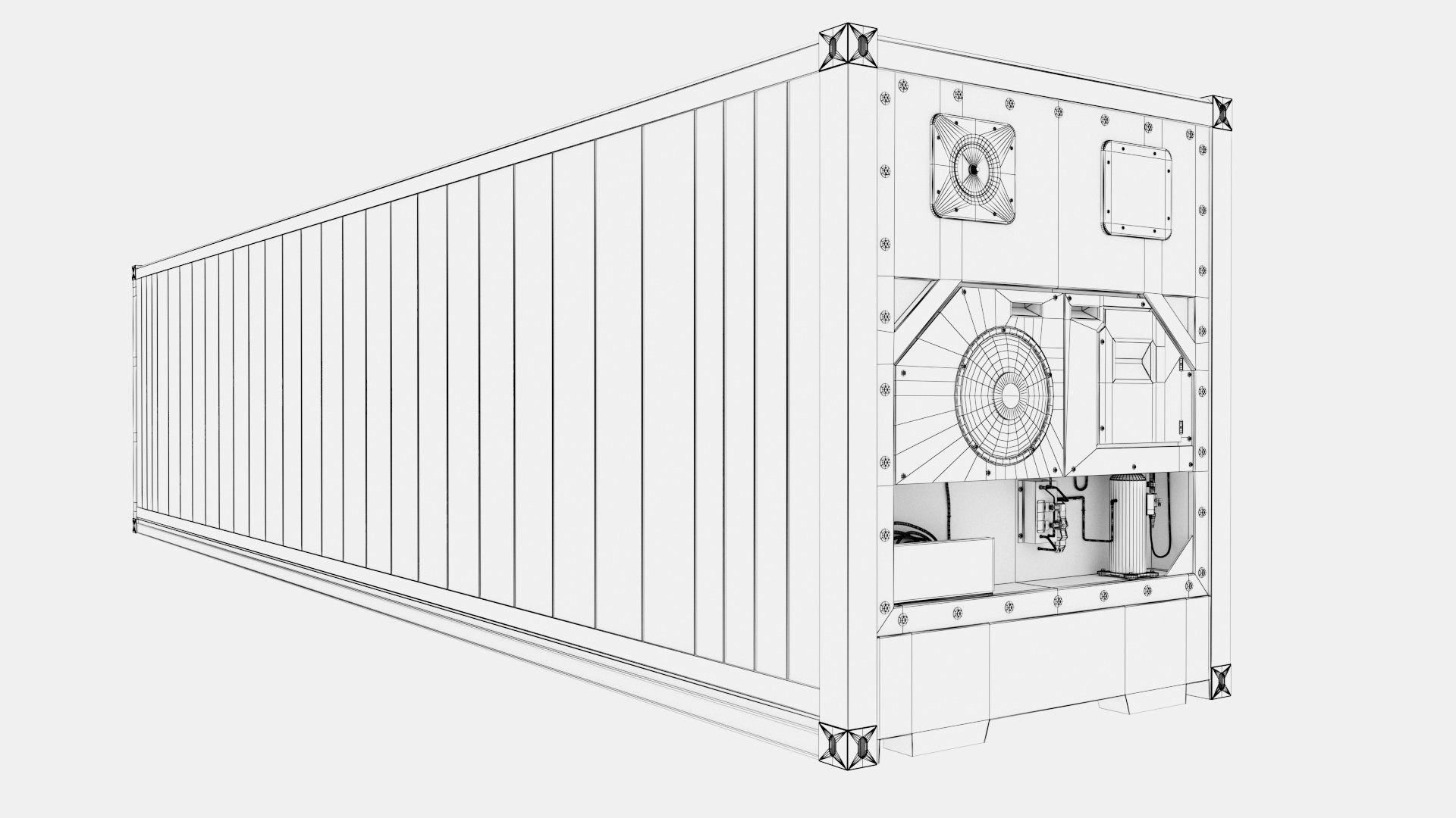 40feet K-LINE Container Reefer CARRIER Model - TurboSquid 2144816