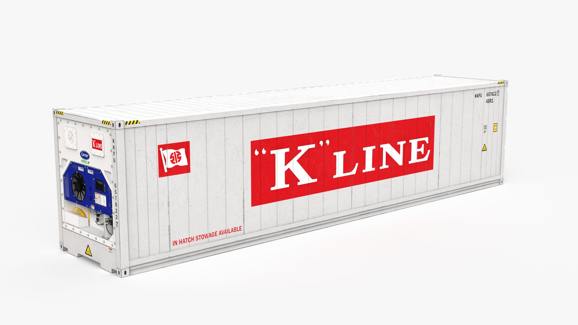 40feet K-LINE Container Reefer CARRIER Model - TurboSquid 2144816