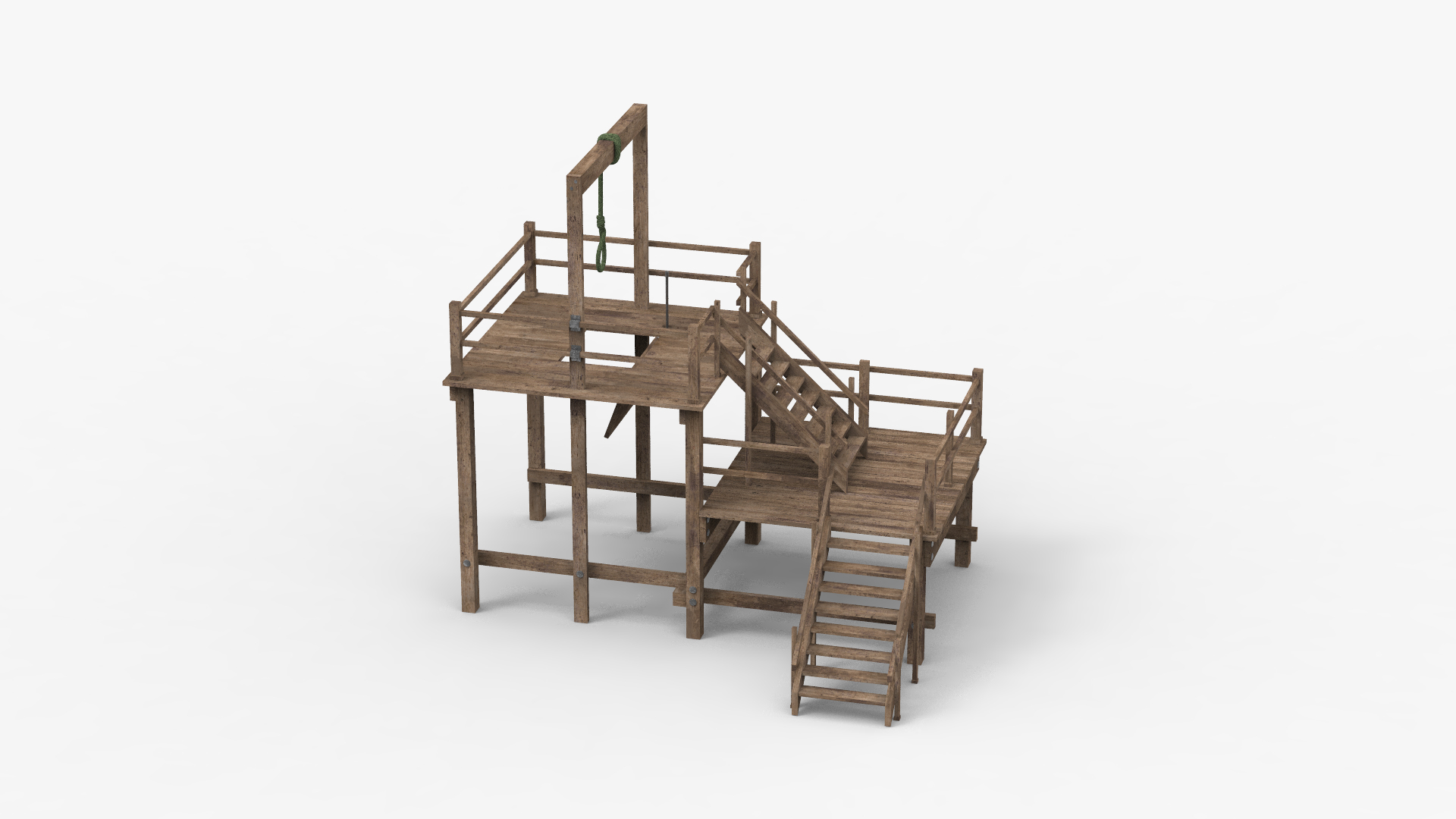 Gallows Platform 3D Model - TurboSquid 2141722