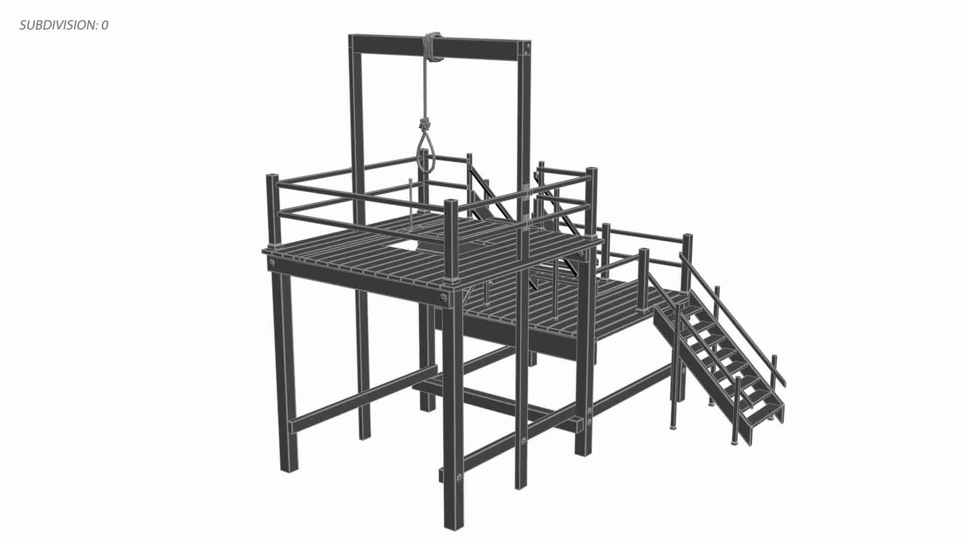 Gallows Platform 3D Model - TurboSquid 2141722