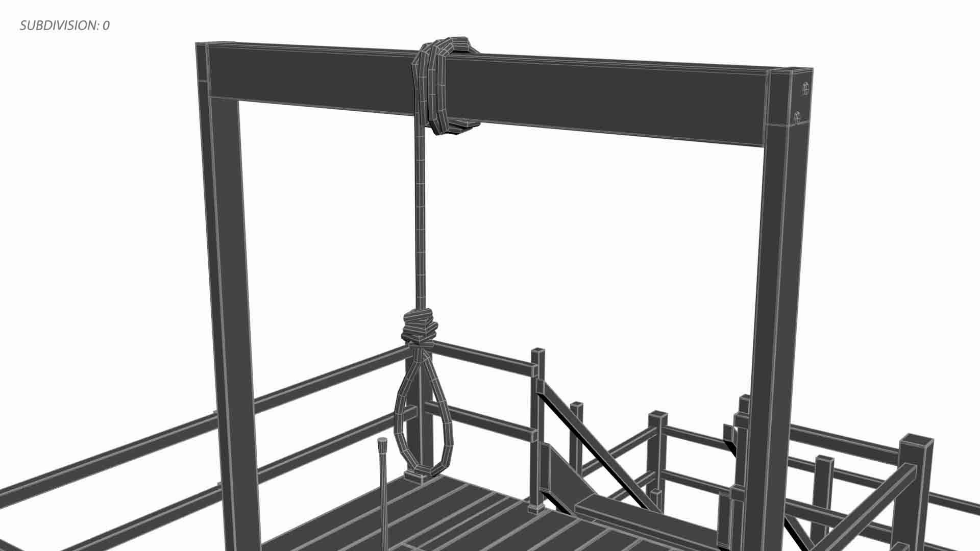 Gallows Platform 3D Model - TurboSquid 2141722
