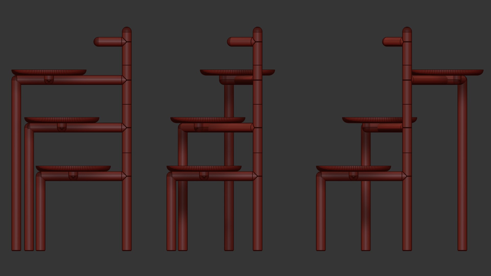 3D Enn Round Oak Side Table By In Element Designs - TurboSquid 2106899