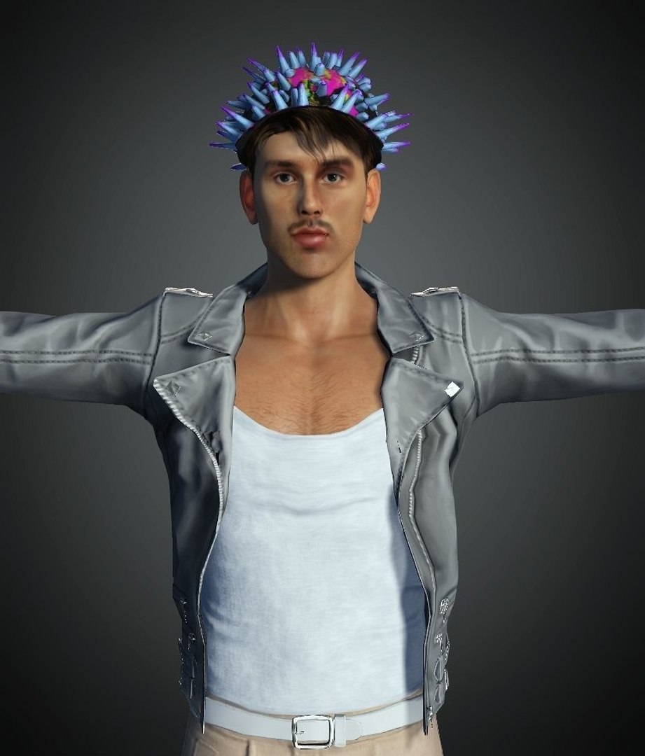 Character - City Rocker Avatar - Rigged And Blendshapes Model ...