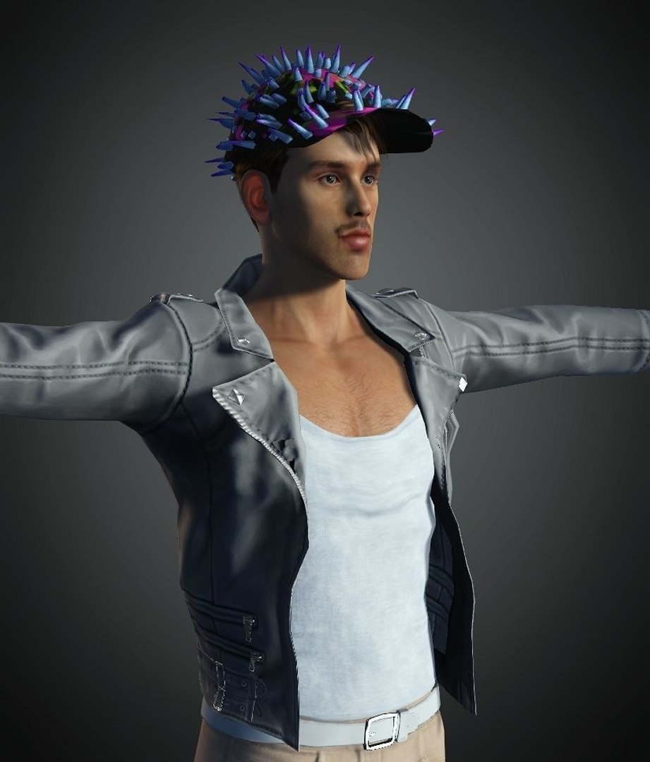 Character - City Rocker Avatar - Rigged and Blendshapes model ...