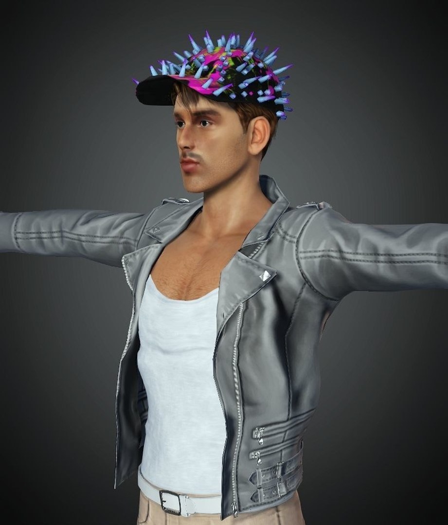 Character - City Rocker Avatar - Rigged And Blendshapes Model ...