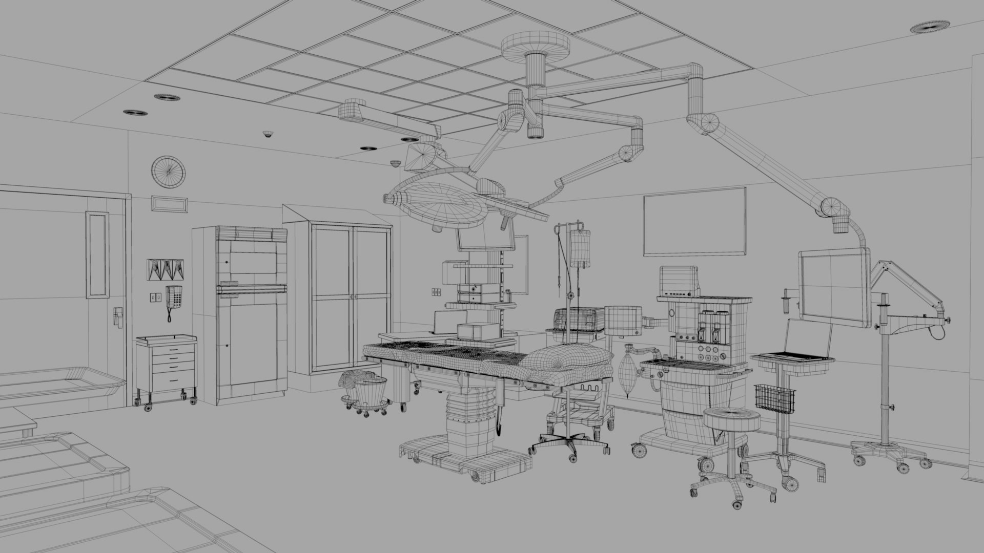3D Operating Room - TurboSquid 1878486