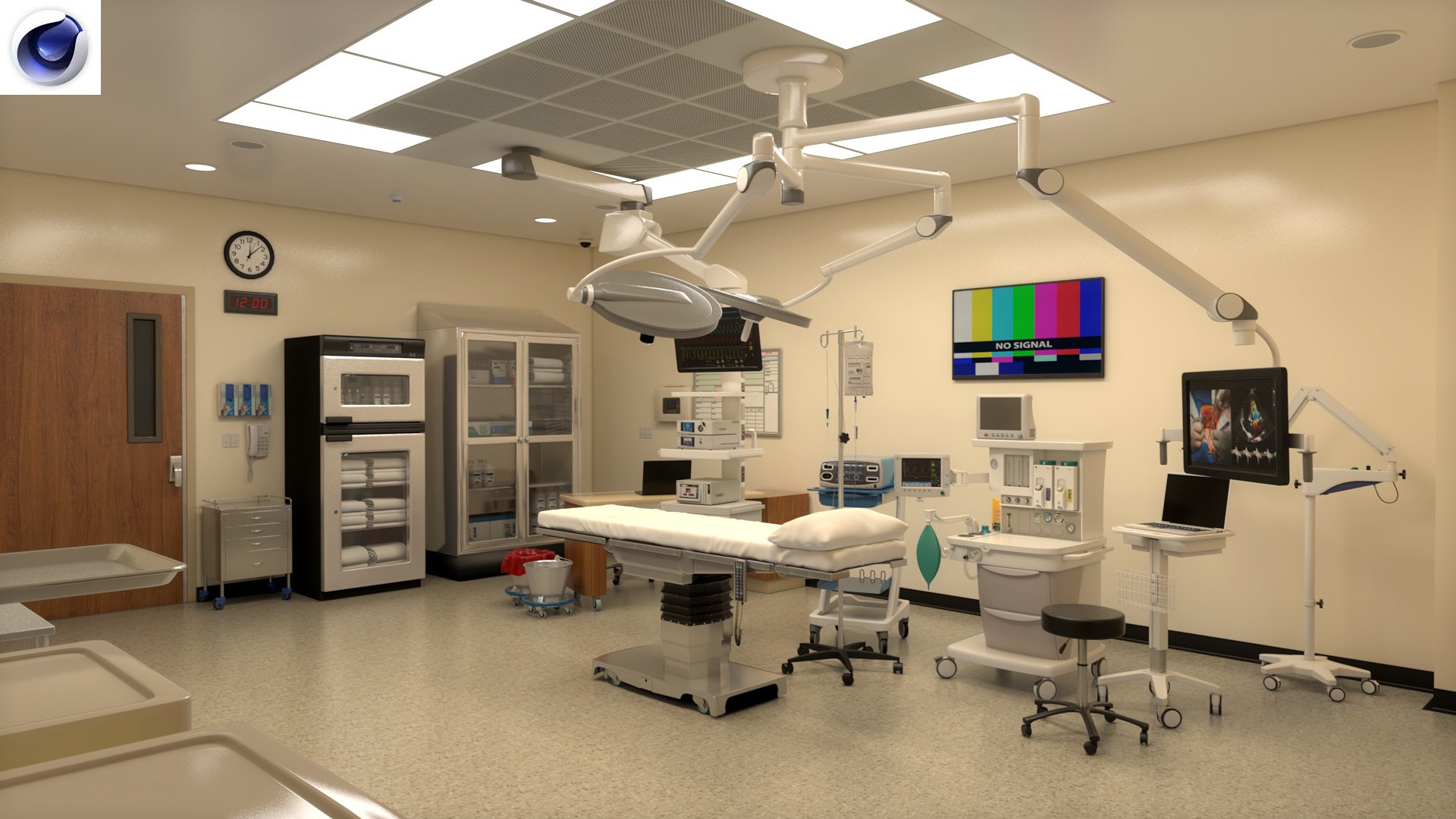 3D Operating Room - TurboSquid 1878486