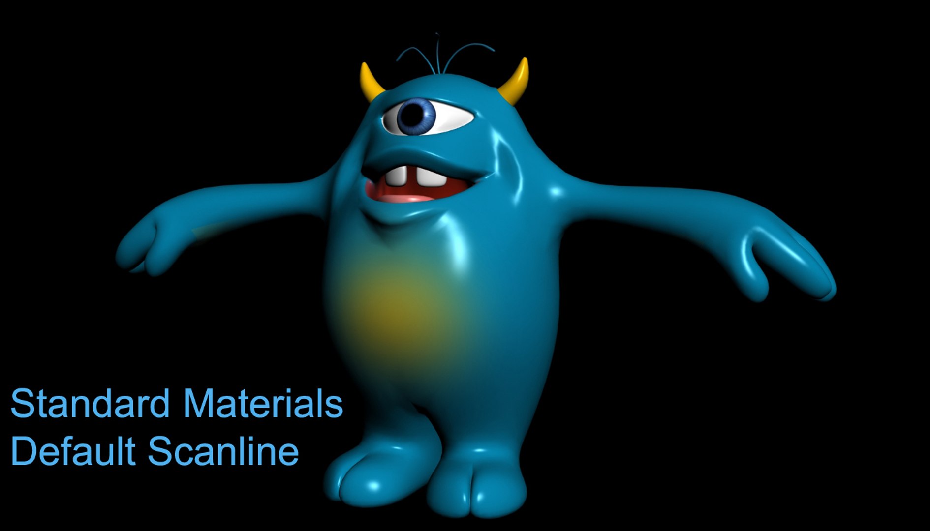 Cute Blue Monster Rigged 3D Model - TurboSquid 1604865