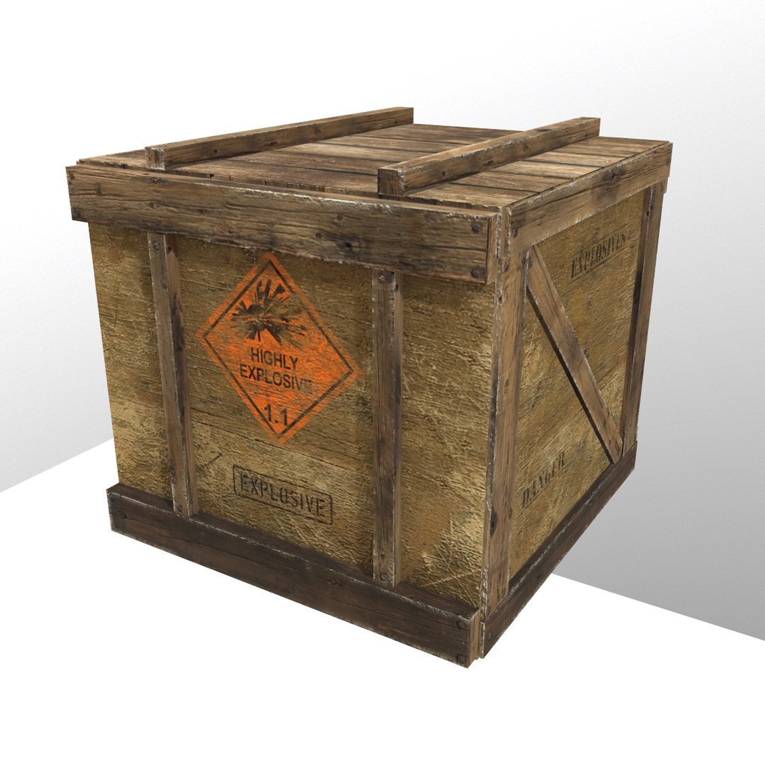 Crates Explosive 3D Model - TurboSquid 1269947