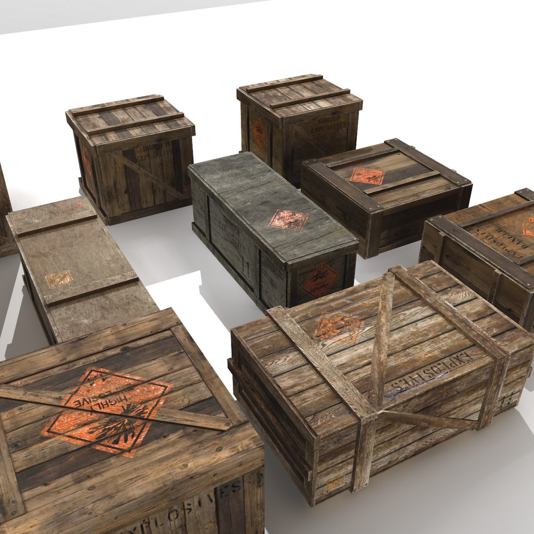 Crates Explosive 3D Model - TurboSquid 1269947