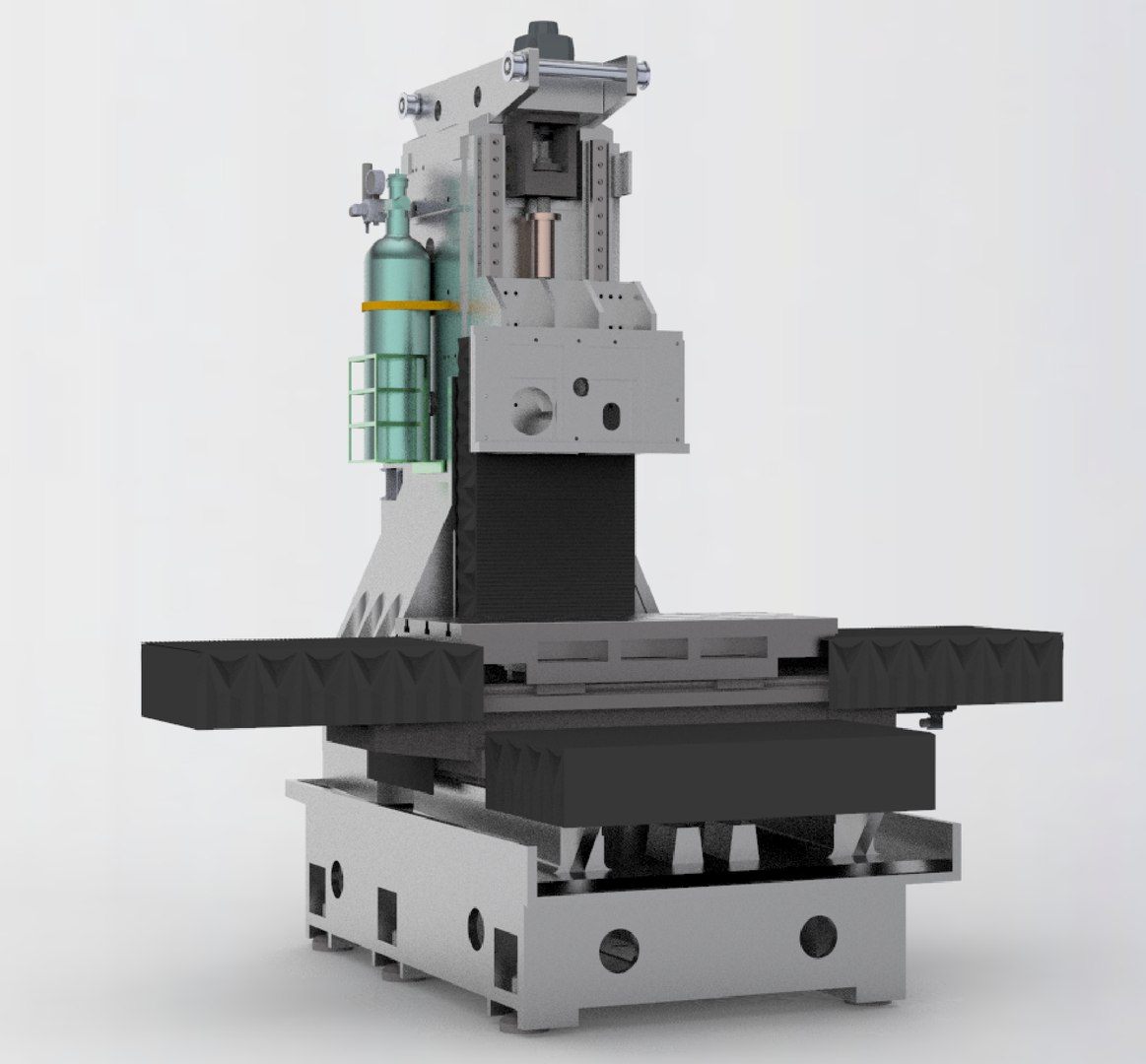 3D Vertical Milling Machine - TurboSquid 1791360