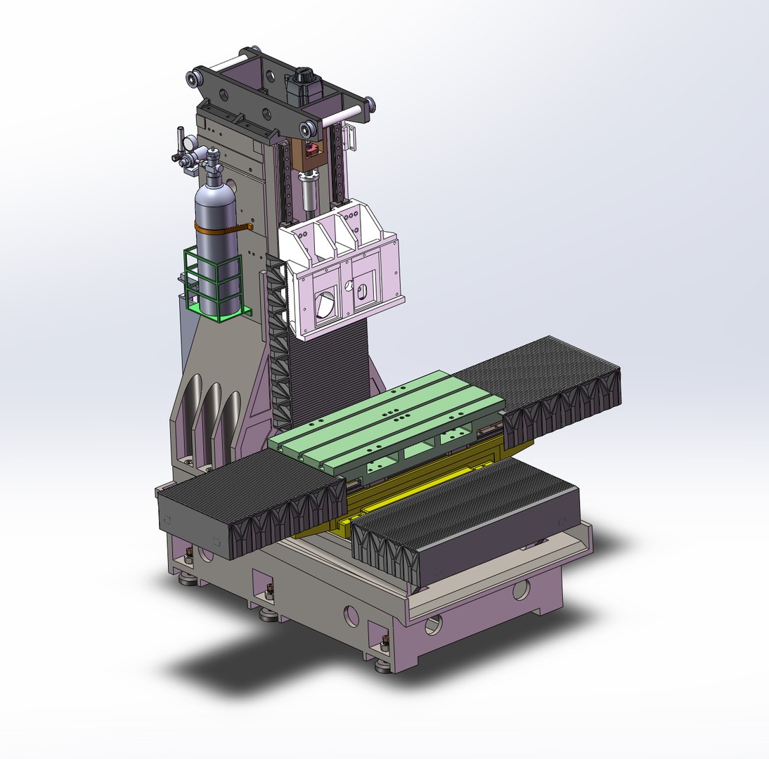 3D Vertical Milling Machine - TurboSquid 1791360