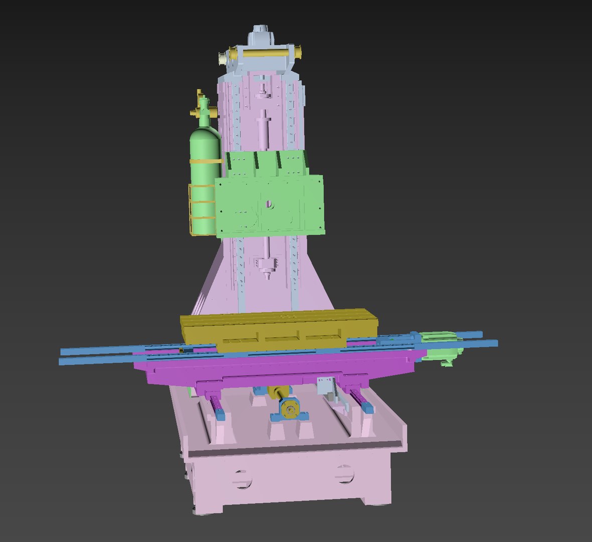 3D Vertical Milling Machine - TurboSquid 1791360