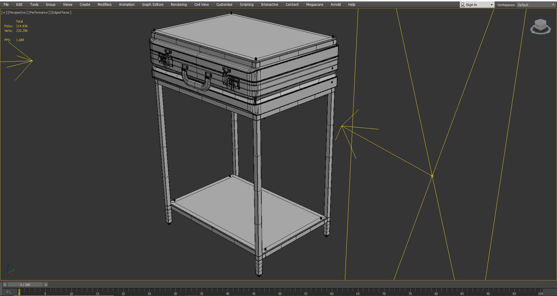 3D BRIEFCASE COFFEE TABLE - TurboSquid 1839571